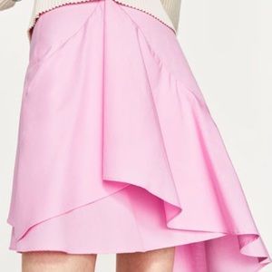 Zara | Skirts | Zara Asymmetrical Ruffle Skirt | Poshmark
